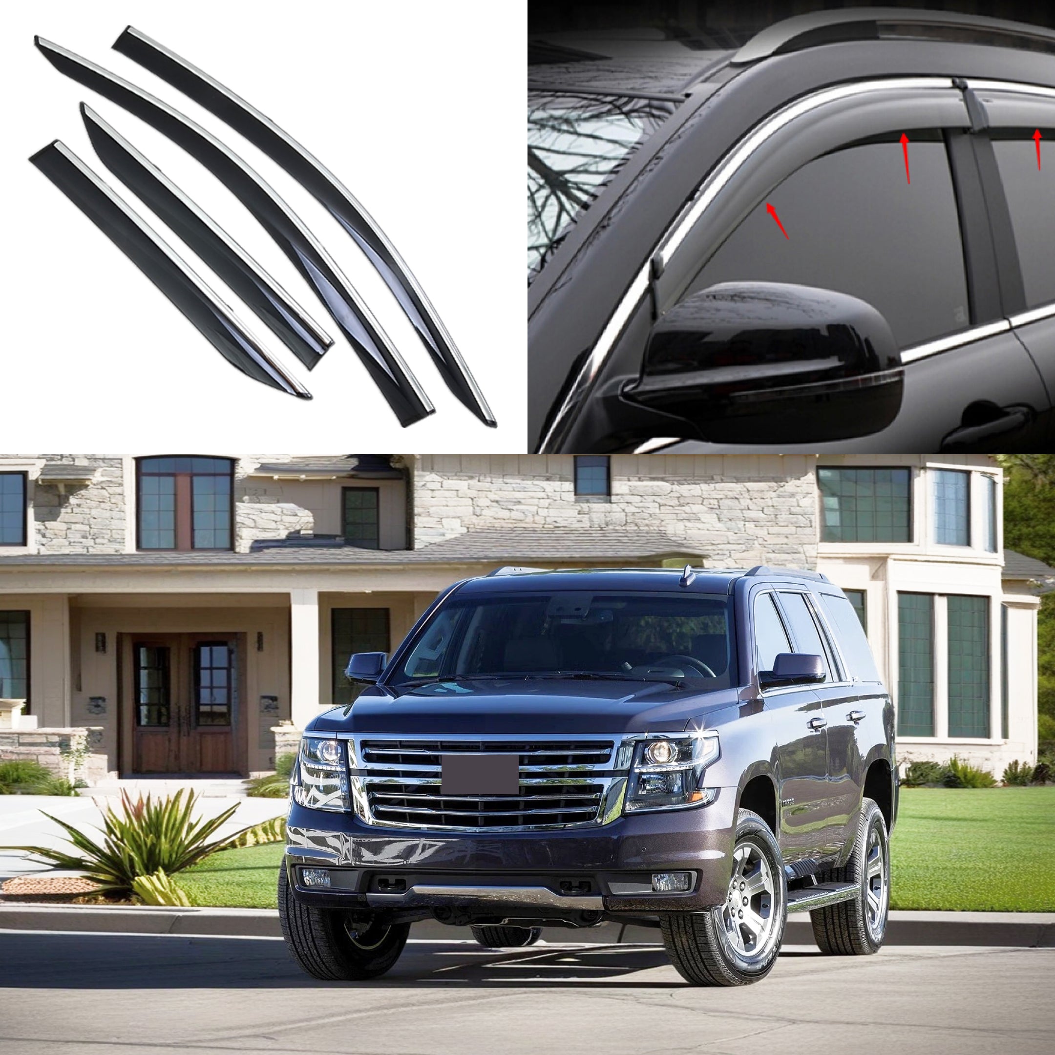 chevy window deflectors