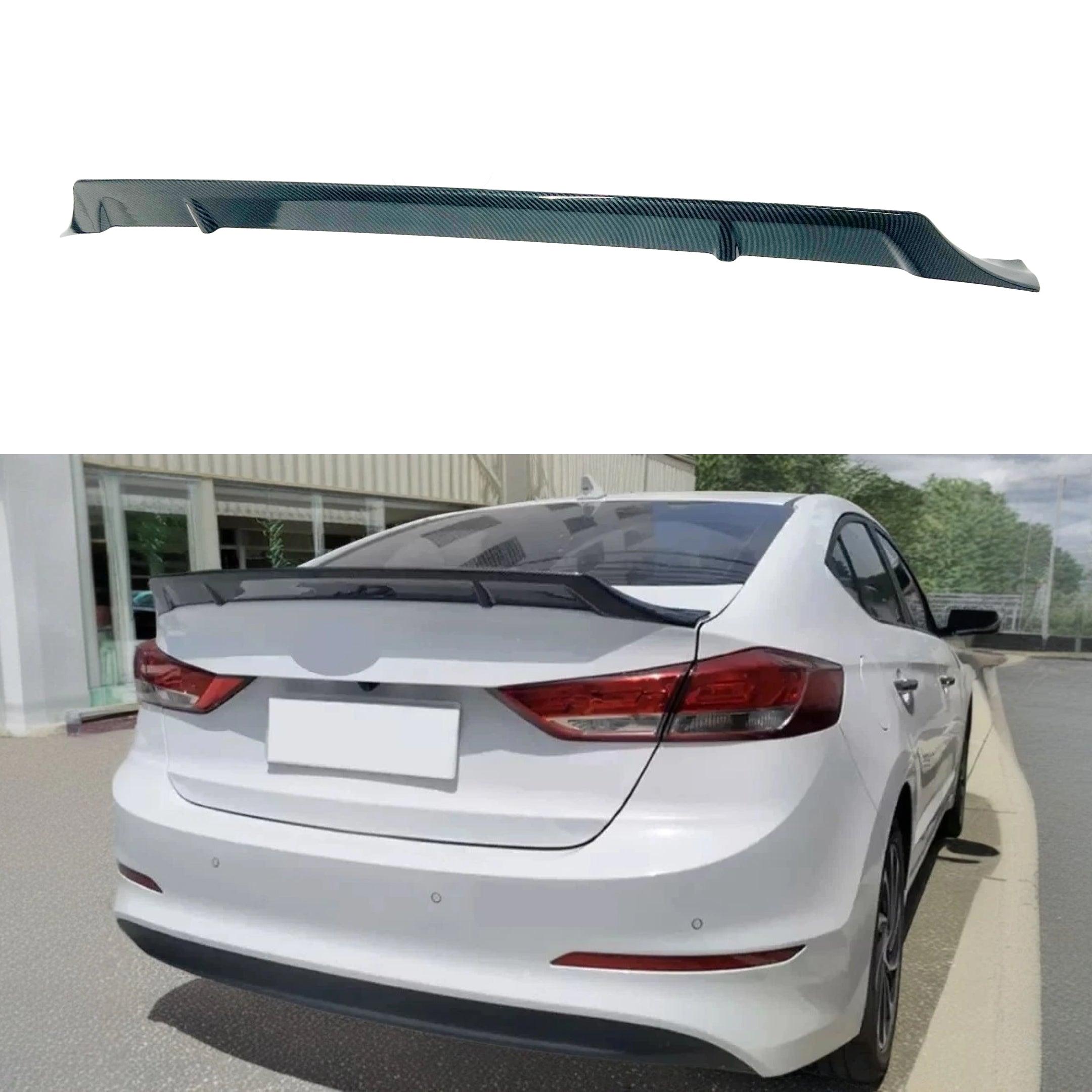 Rear Trunk Wing Spoiler Carbon Fiber For Hyundai Elantra 2017-2020 ...