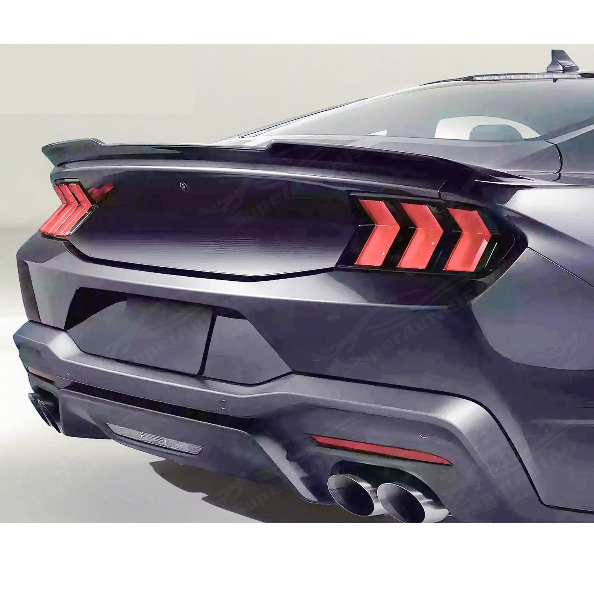 Fits 2024-2025 Ford Mustang S650 Rear Trunk Lip Spoiler Wing Decklid S ...
