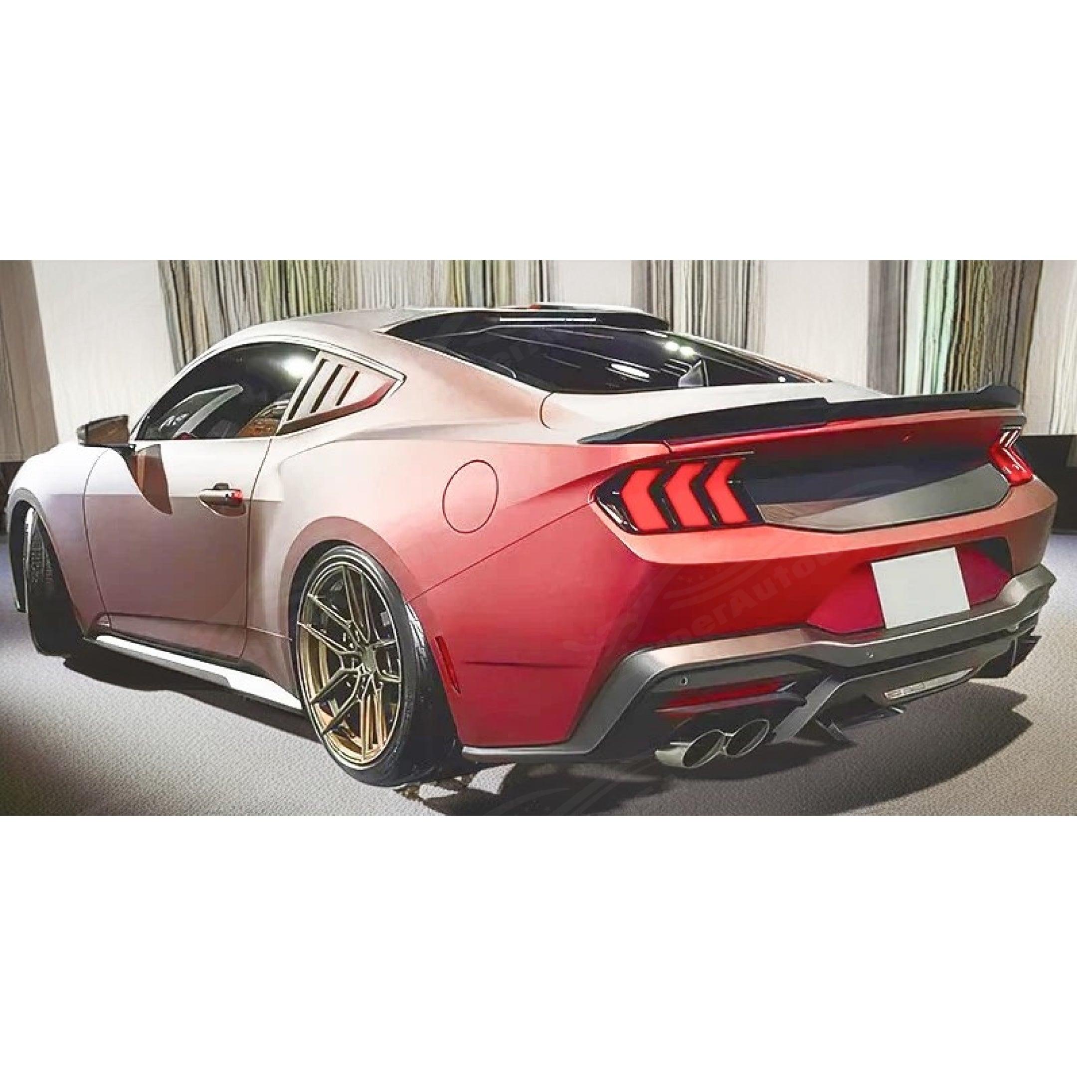 Fits 2024-2025 Ford Mustang S650 Rear Trunk Lip Spoiler Wing Decklid S ...