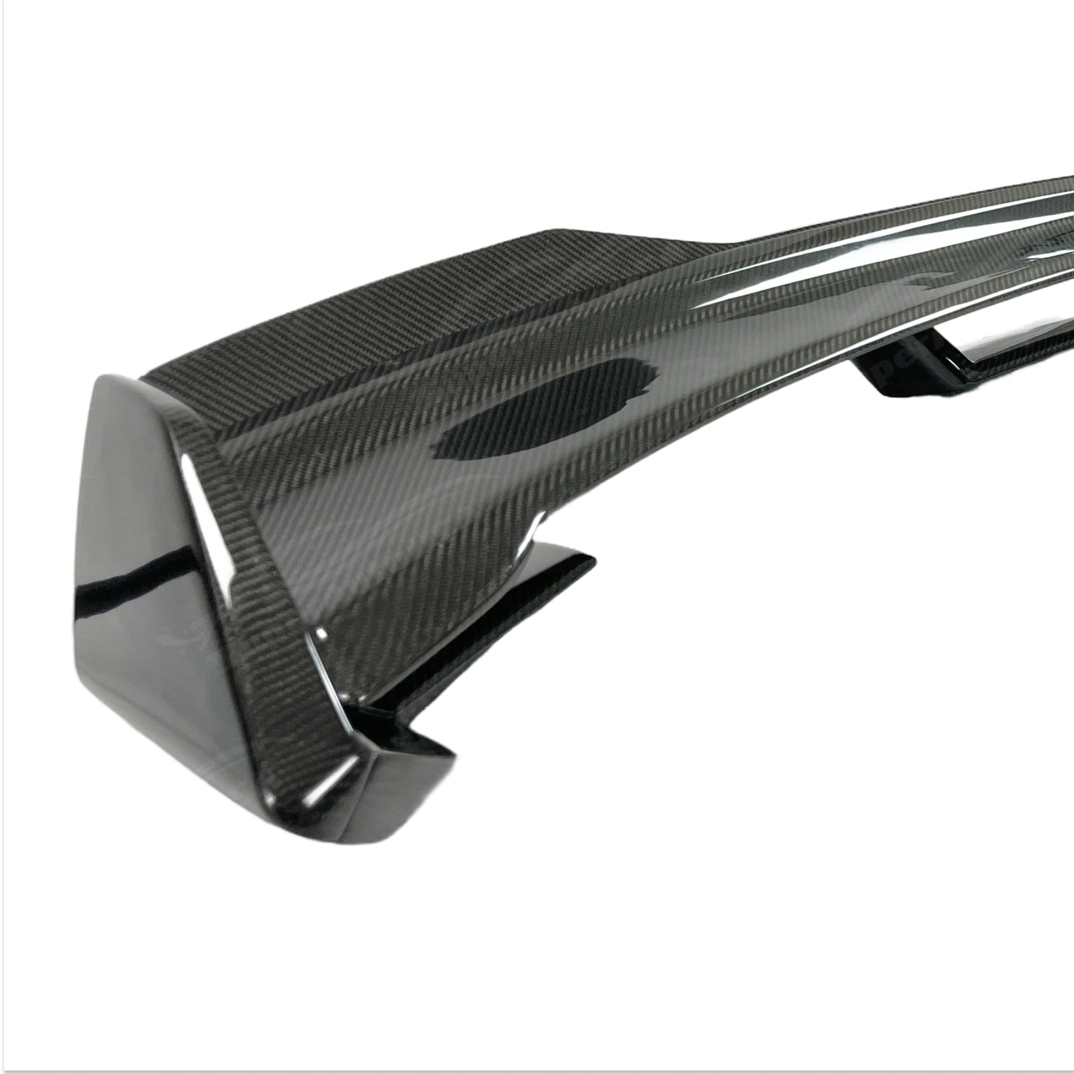 Carbon Fiber Rear Spoiler W/ Gurney Flap Fit 2024-2025 Up Ford Mustang ...