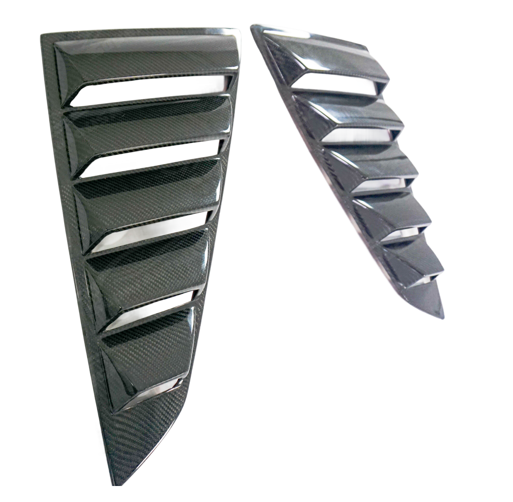 Real Carbon Fiber Side Quarter Window Louver For Ford Mustang 24-25 ...