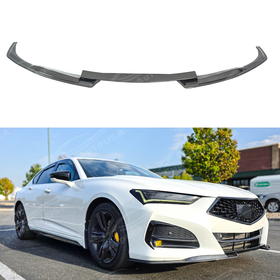 Fits Acura TLX 2021-25 Type S Style Carbon Fiber Front Lip Spoiler Kit ...