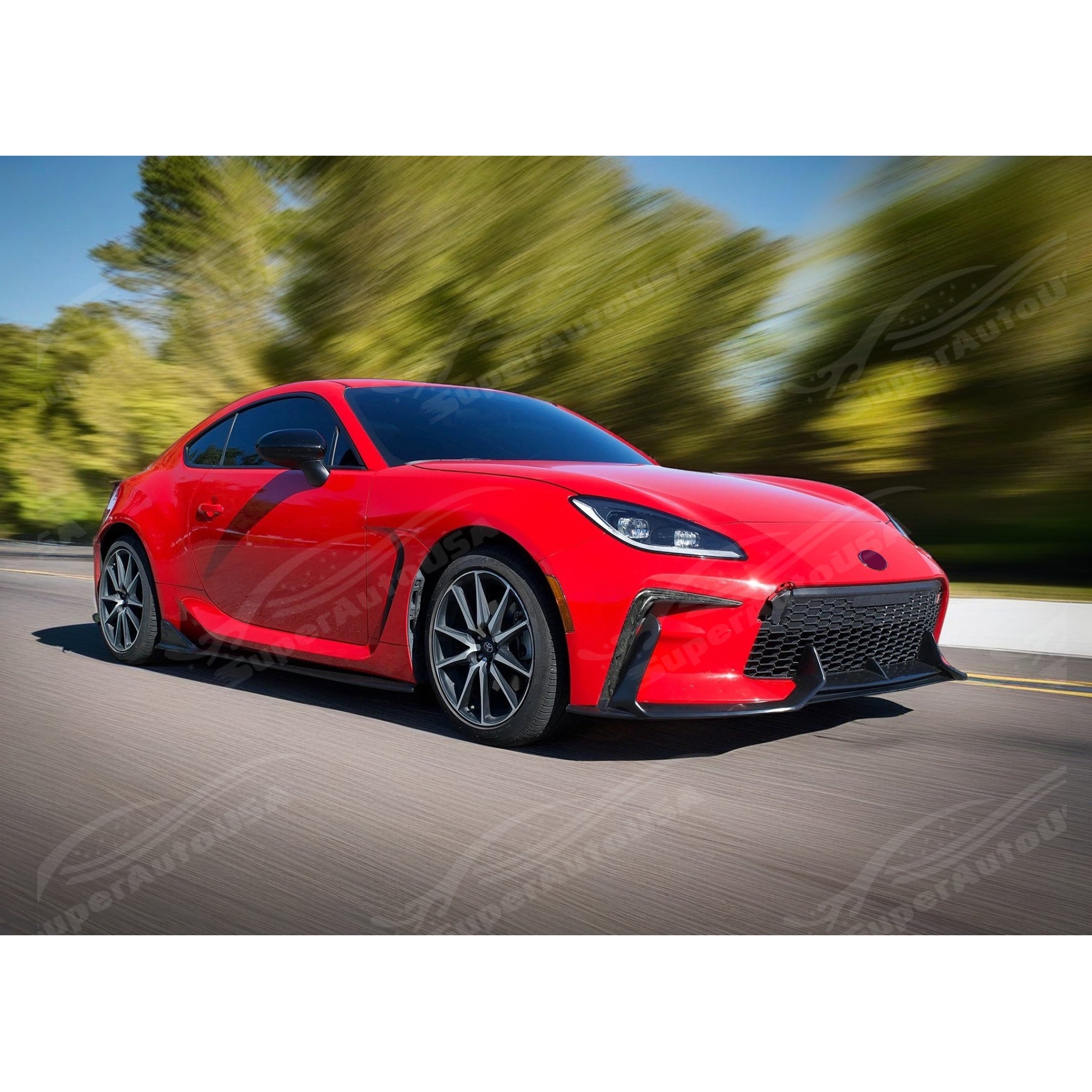 Forged Carbon Fiber Front Bumper Garnish 2pcs Fits 2022-2025 Toyota ...