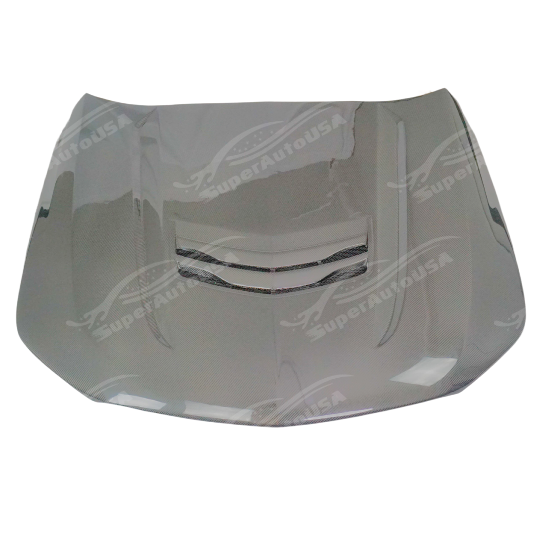 Fits 2020-26 Cadillac CT4 V Style Carbon Fiber Engine Hood | SuperAutoUSA