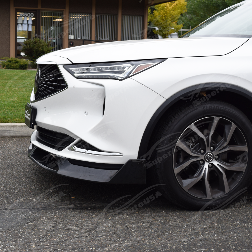 Black Front Bumper Splitters for Acura MDX 2022-2025 | SuperAutoUSA