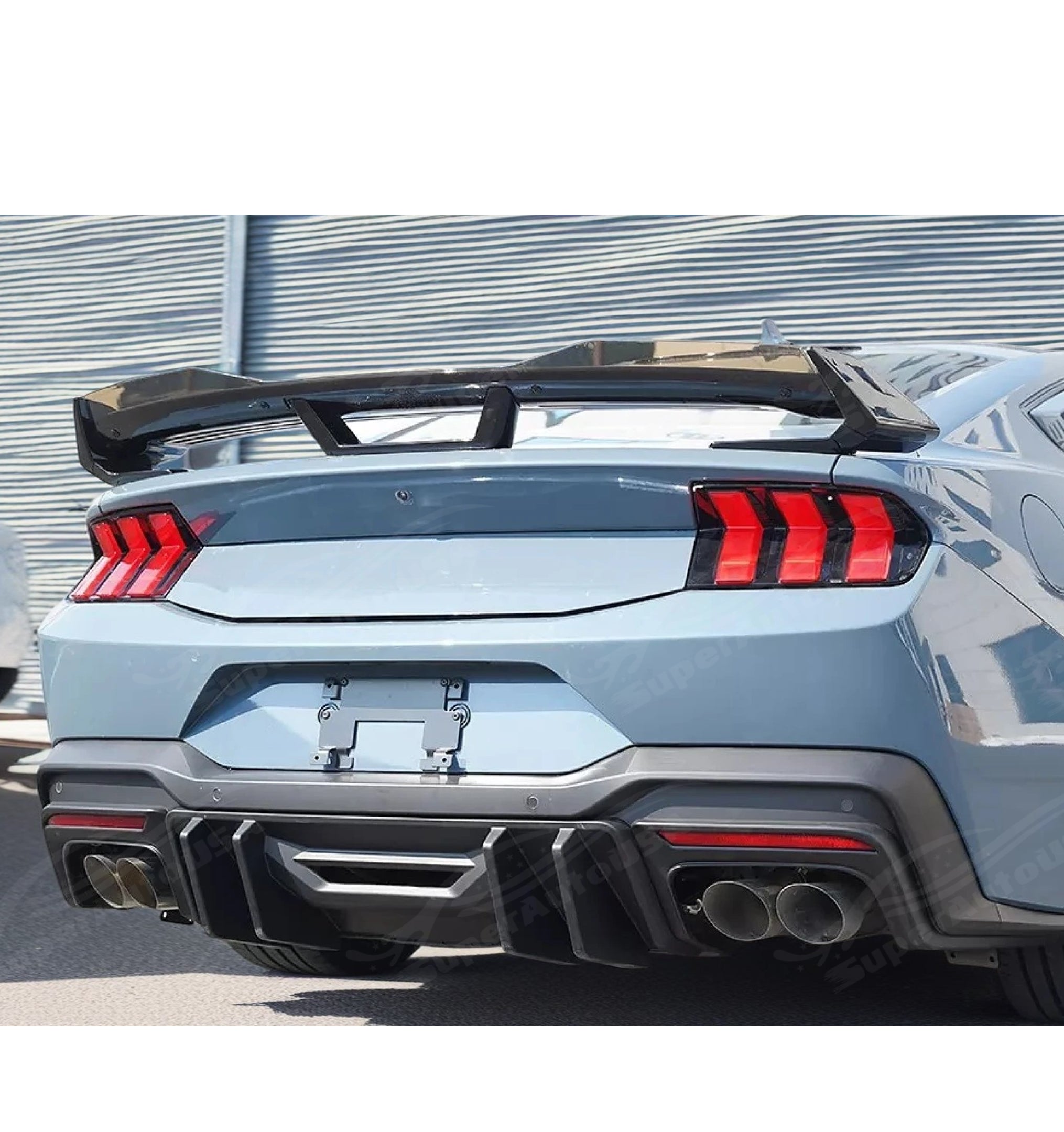 Fit Ford Mustang 2024-2025 Dark Horse Competition Style Rear Diffuser ...