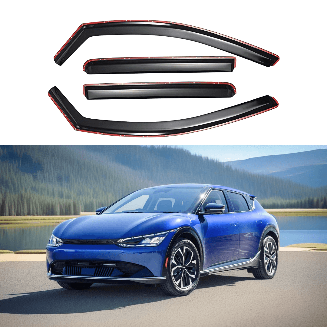 Fit 2022-2025 EV6 In-Channel Window Visors Vent Rain Sun Guards ...