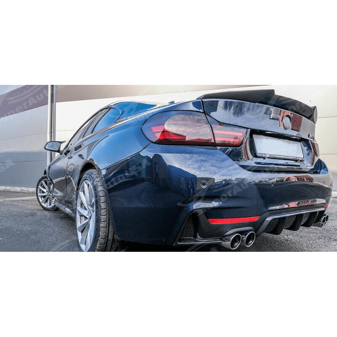 For 2014-2020 BMW 4 Series F32 MP Style Carbon Fiber Style Rear Diffus ...