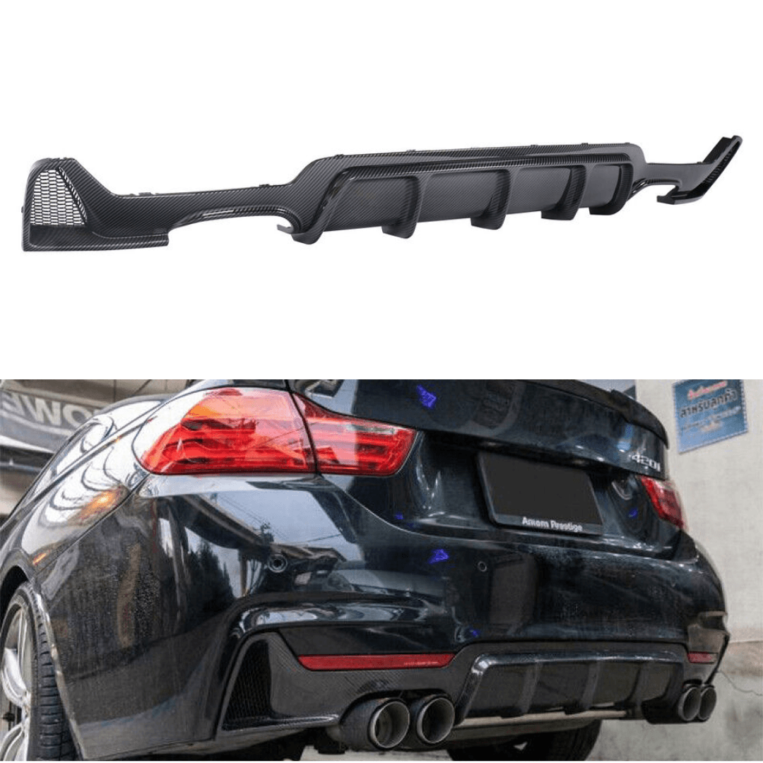 For 2014-2020 BMW 4 Series F32 MP Style Carbon Fiber Style Rear Diffus ...