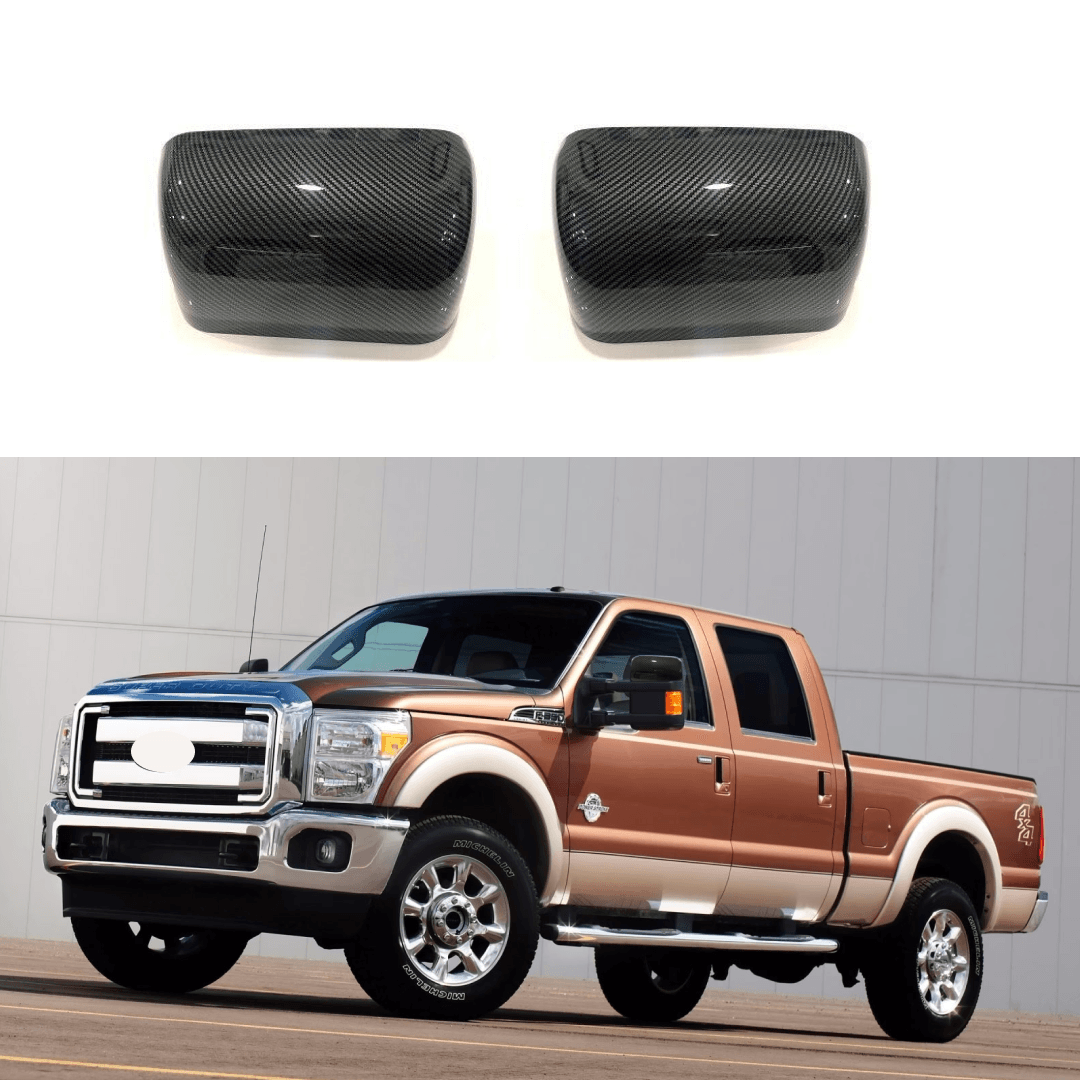 Fits 08-15 Ford F250 F350 F450 Super Duty Carbon Fiber Print Top Half ...