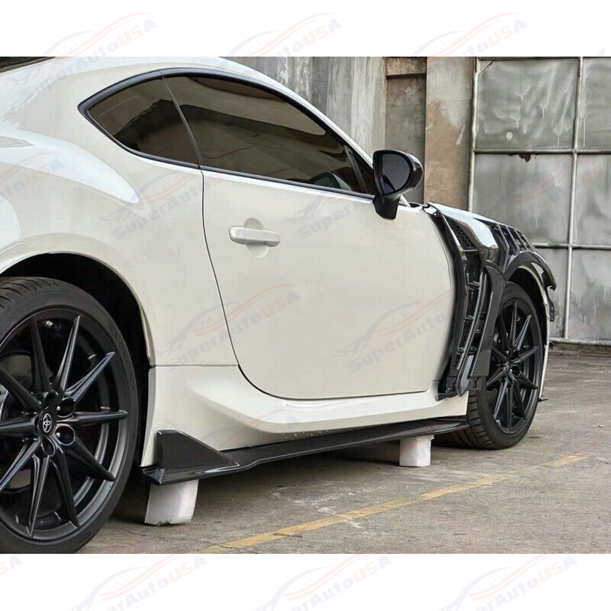 Fits Toyota GR86 2022-Up Carbon Fiber JDM Racing Style Body kit Side S ...