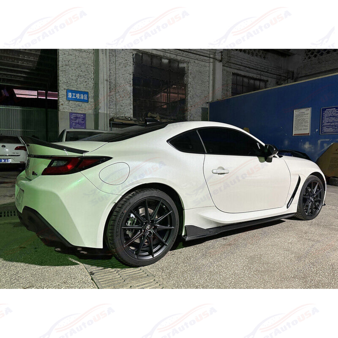 Fits Toyota GR86 2022-Up Carbon Fiber JDM Racing Style Body Kit Side S ...