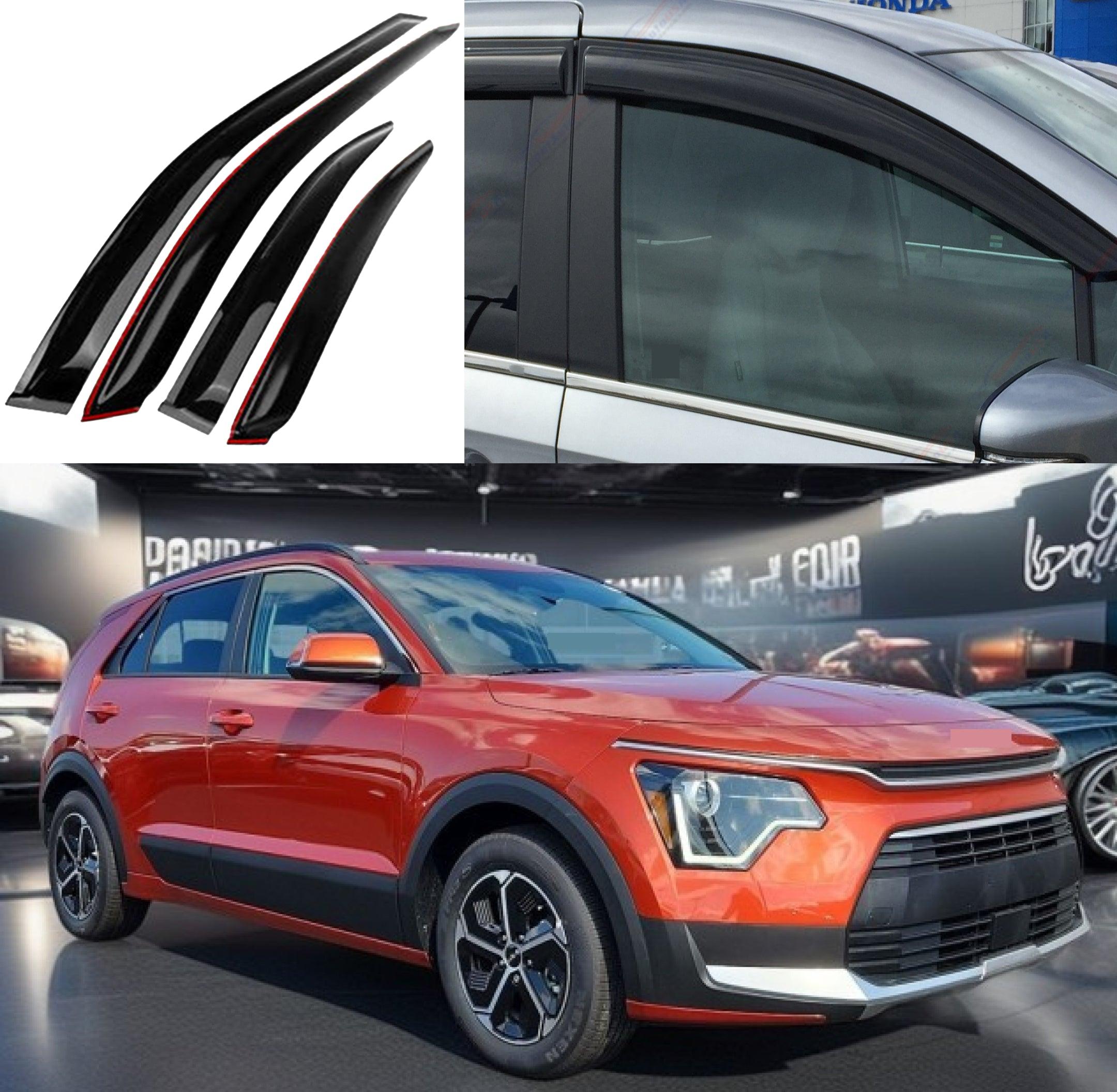 Niro 2023-2024 Out-Channel Rain Guards Window Visors | SuperAutoUSA