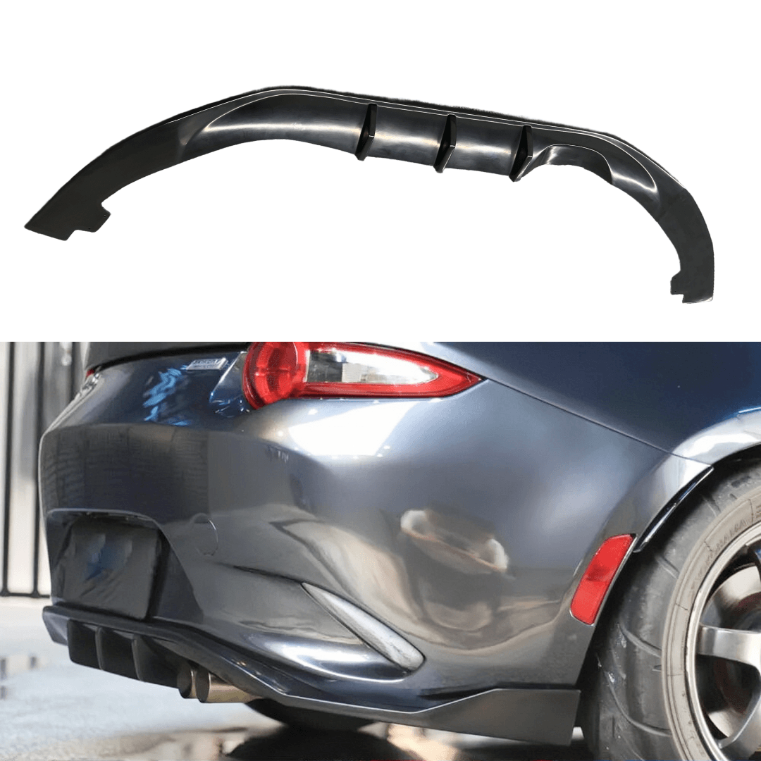 Rear Bumper PU Diffuser Fits 2016-2024 Mazda MX-5 Miata | SuperAutoUSA