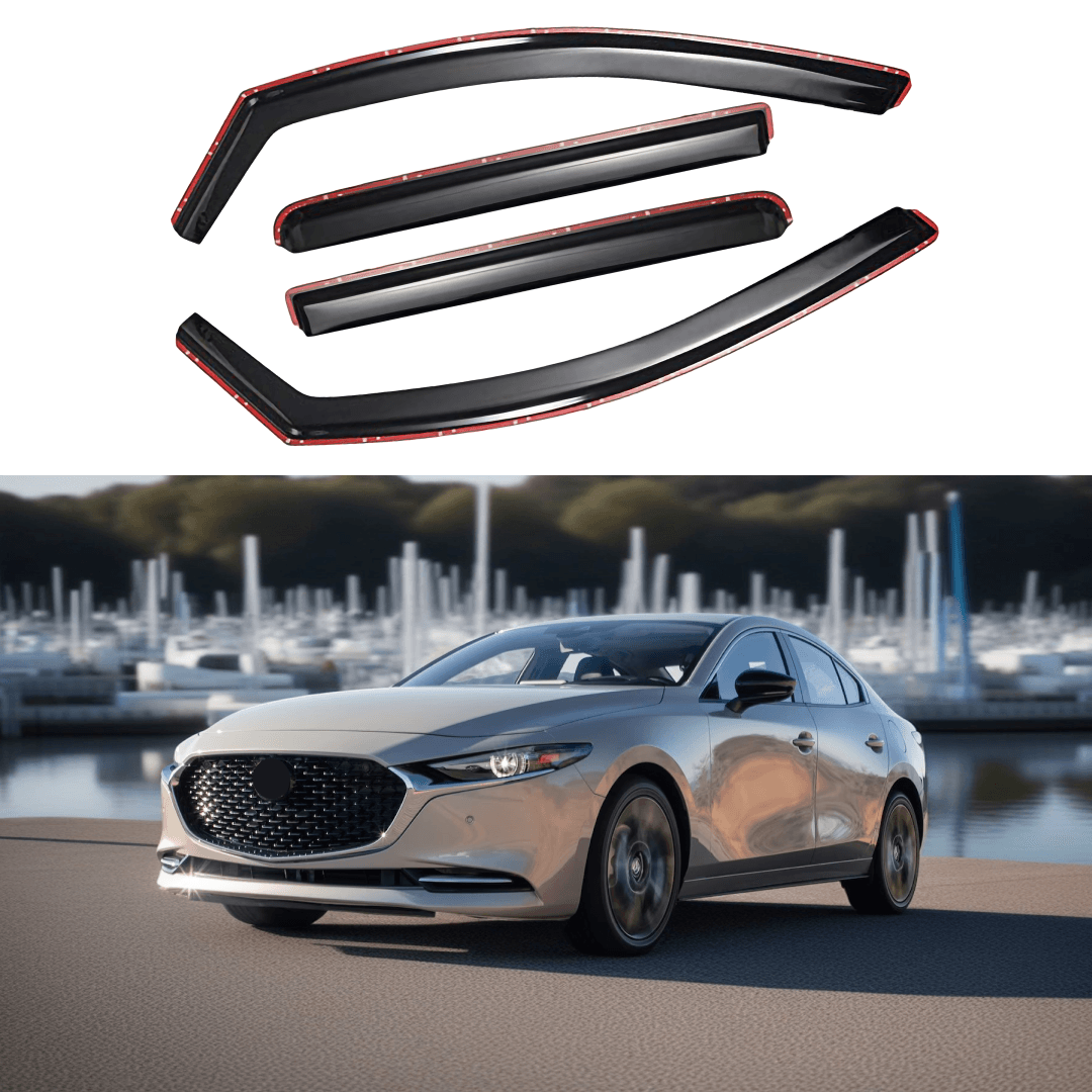 For 2019-2024 Mazda3 Sedan In-Channel Window Visors Shade Deflectors ...