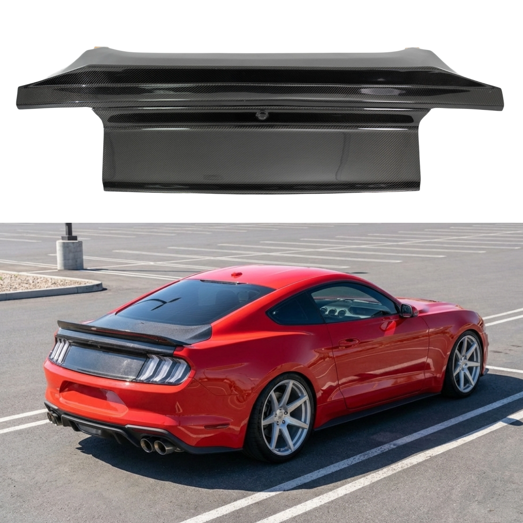 For 2018-2023 Ford Mustang S550 Real Carbon Fiber Trunk Lid | SuperAutoUSA
