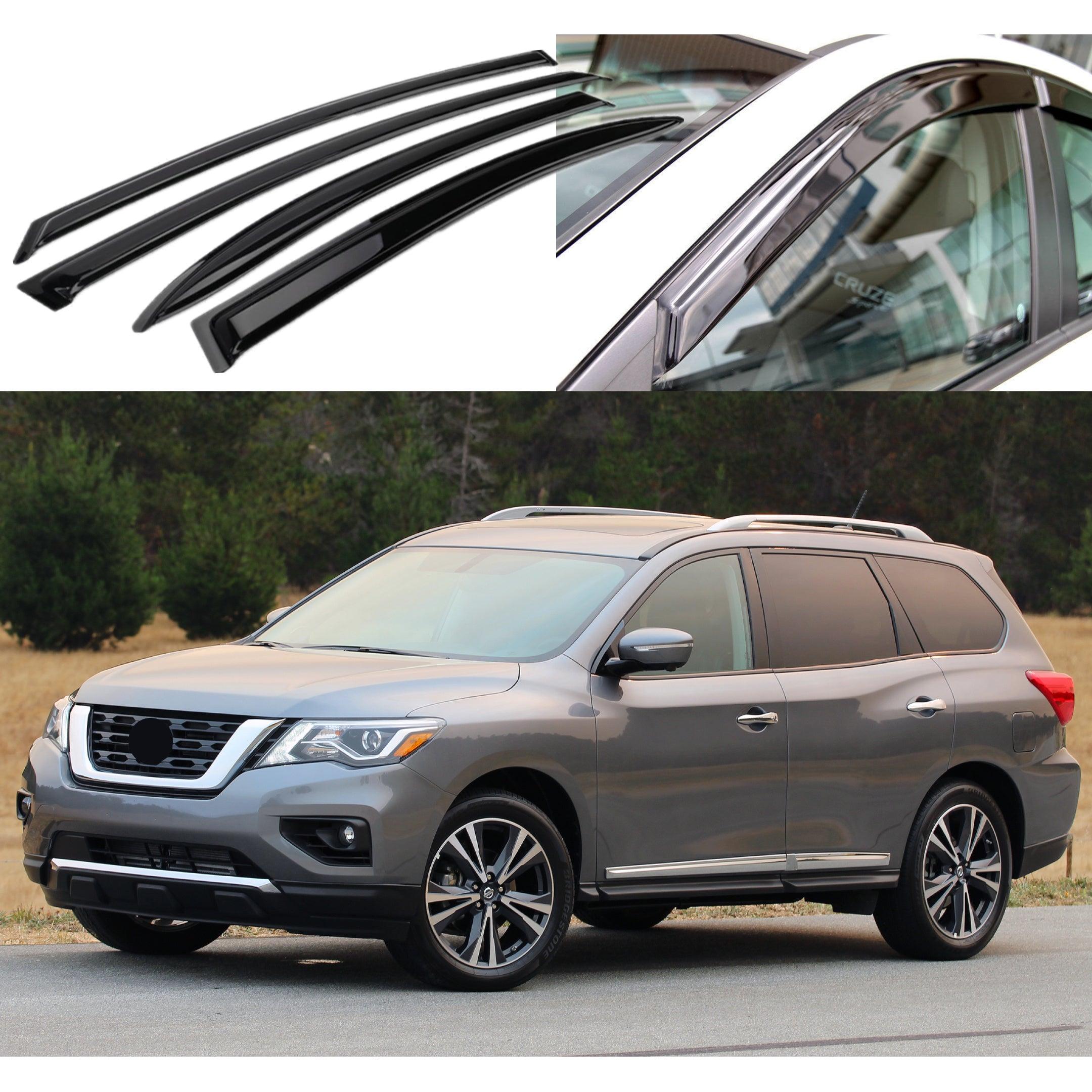 Fits Nissan Pathfinder 2013-2021 Window Visors Vent Rain Guards Shade ...