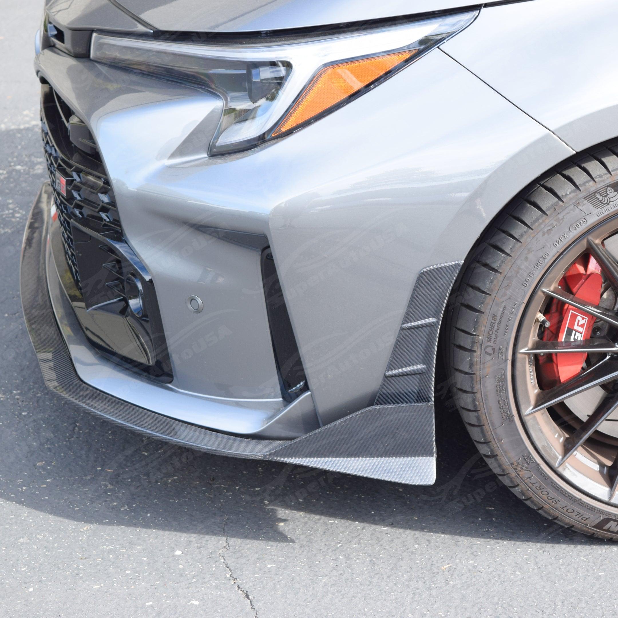 Front Corner Splitter Fits 2022-2025 Toyota GR Corolla Real Carbon Fib ...
