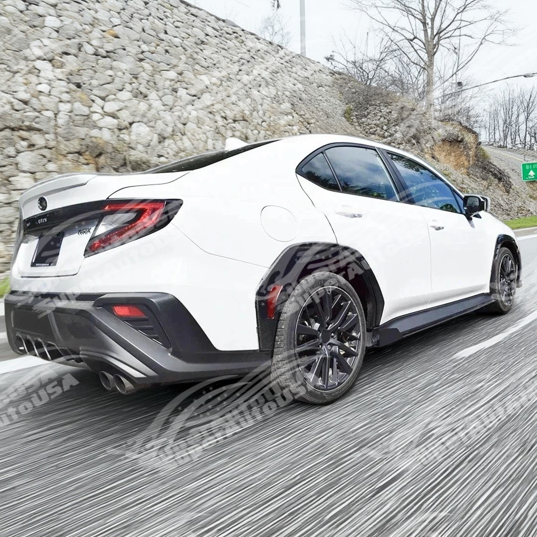 Real Carbon Fiber Rear Fender Flares (4 pc) For Subaru VB WRX 2021-25 ...