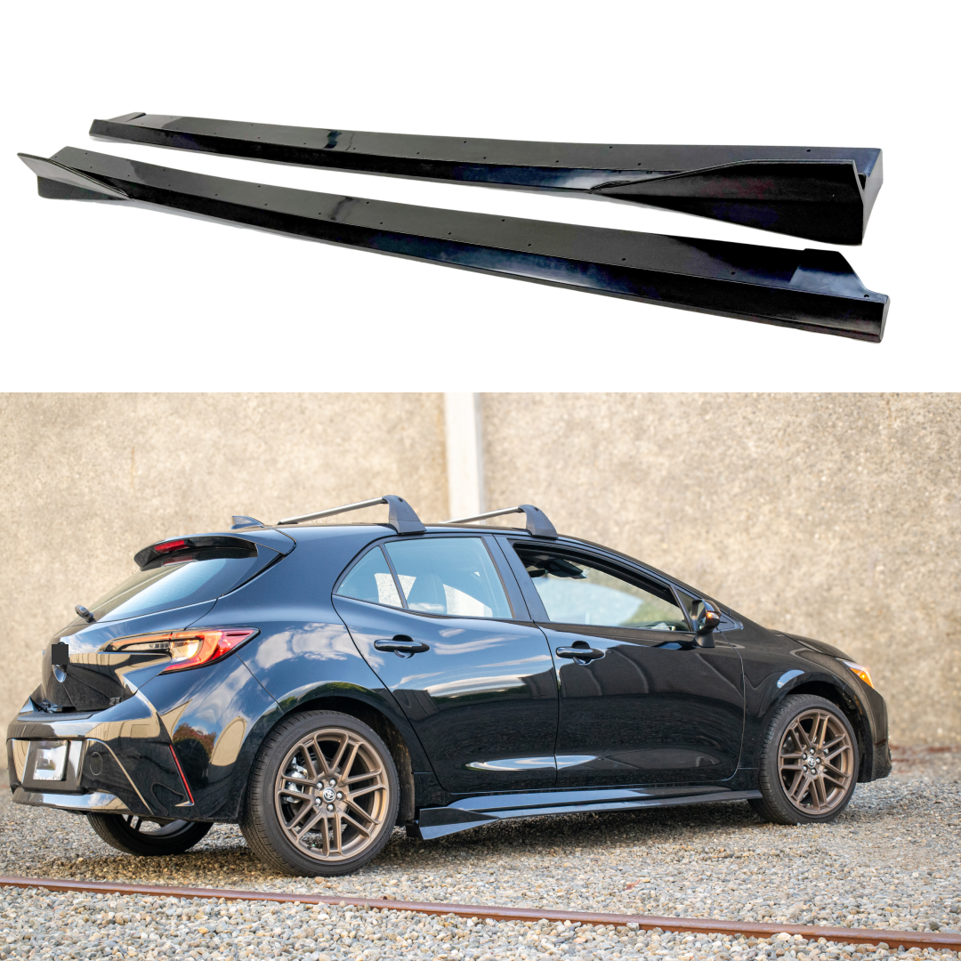 Fits 2019-2026 Toyota Corolla Hatchback Side Body Skirts Black ...