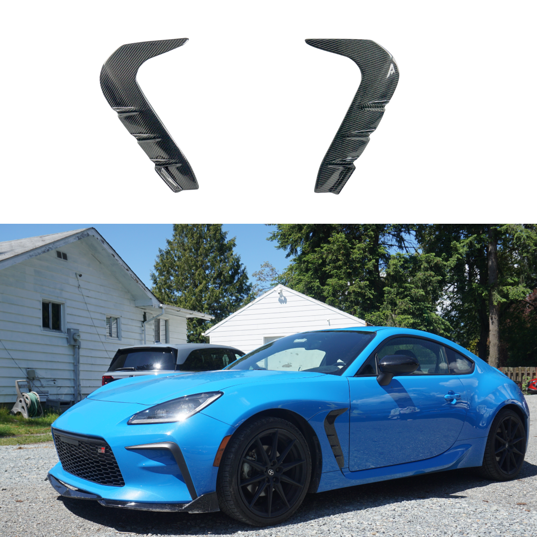 Fits 22-25 BRZ & GR 86 Carbon Fiber Fender Vent Garnish Trim | SuperAutoUSA
