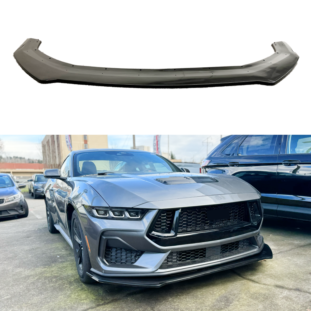 Front Bumper Lip PU Splitter For 2024-2025 Ford Mustang | SuperAutoUSA