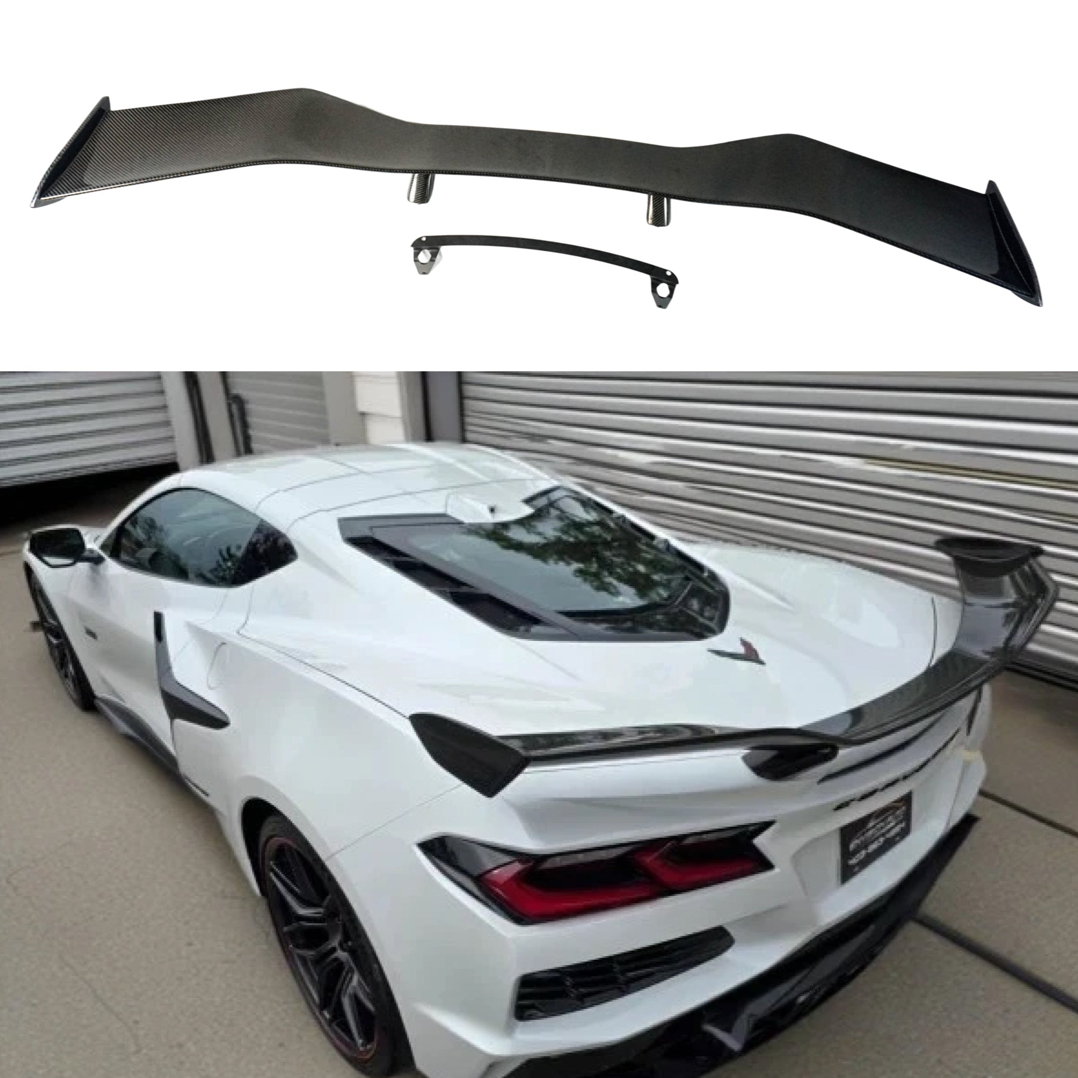 Fits Chevrolet Corvette C8 Z06 Z07 2020-2024 Real Carbon Fiber Rear ...