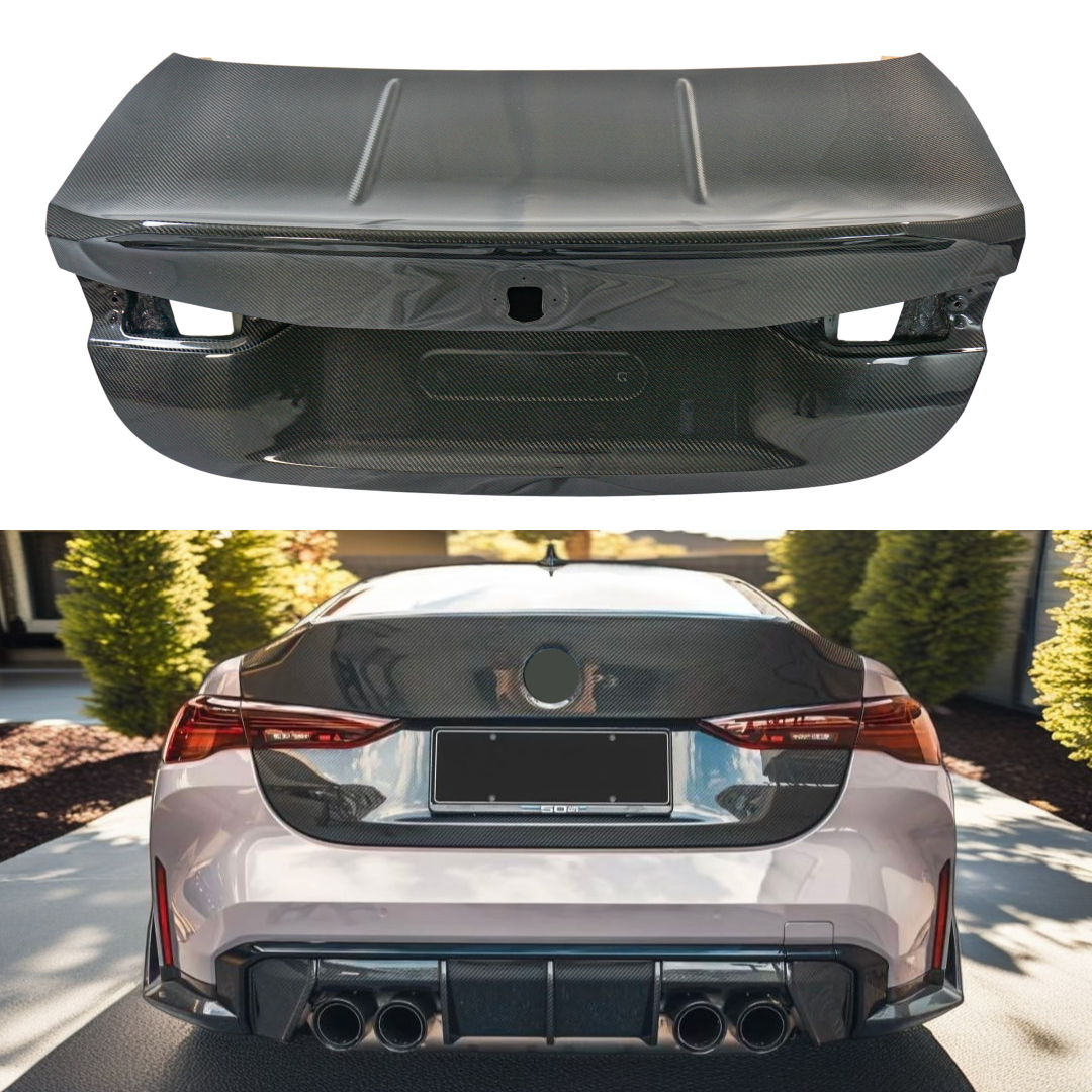 Real Carbon Fiber Trunk Lid Fits 2021-2025 BMW G22 430i/M440i G82 M4 ...