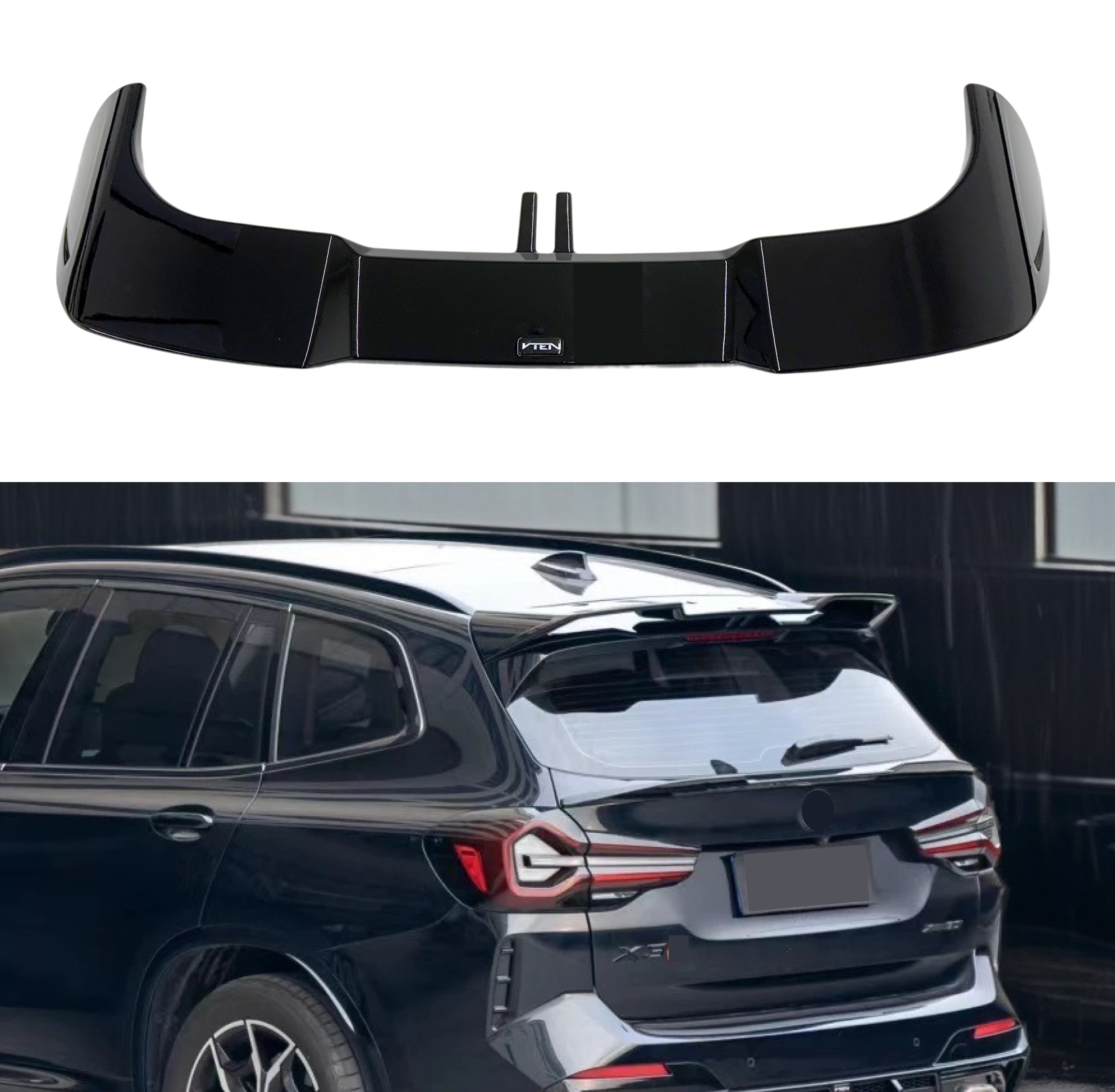 VTEN Rear Roof Spoiler Wing Fits BMW X3 G01 LCI M Package 2022 2023 ...