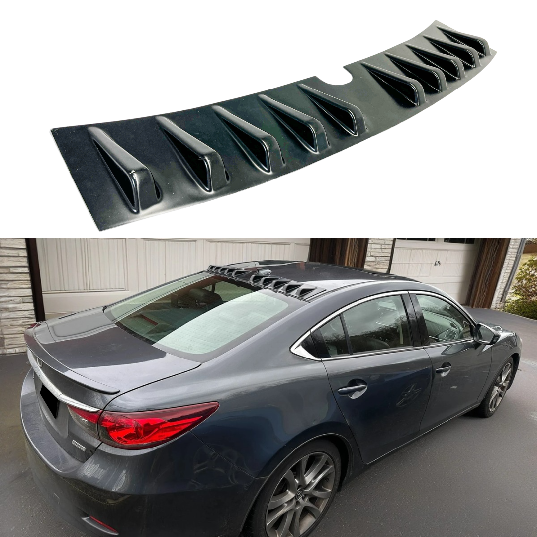 Fits Mazda 6 2014-2017 Shark Fin Rear Roof Spoiler Wing Vortex Generat ...