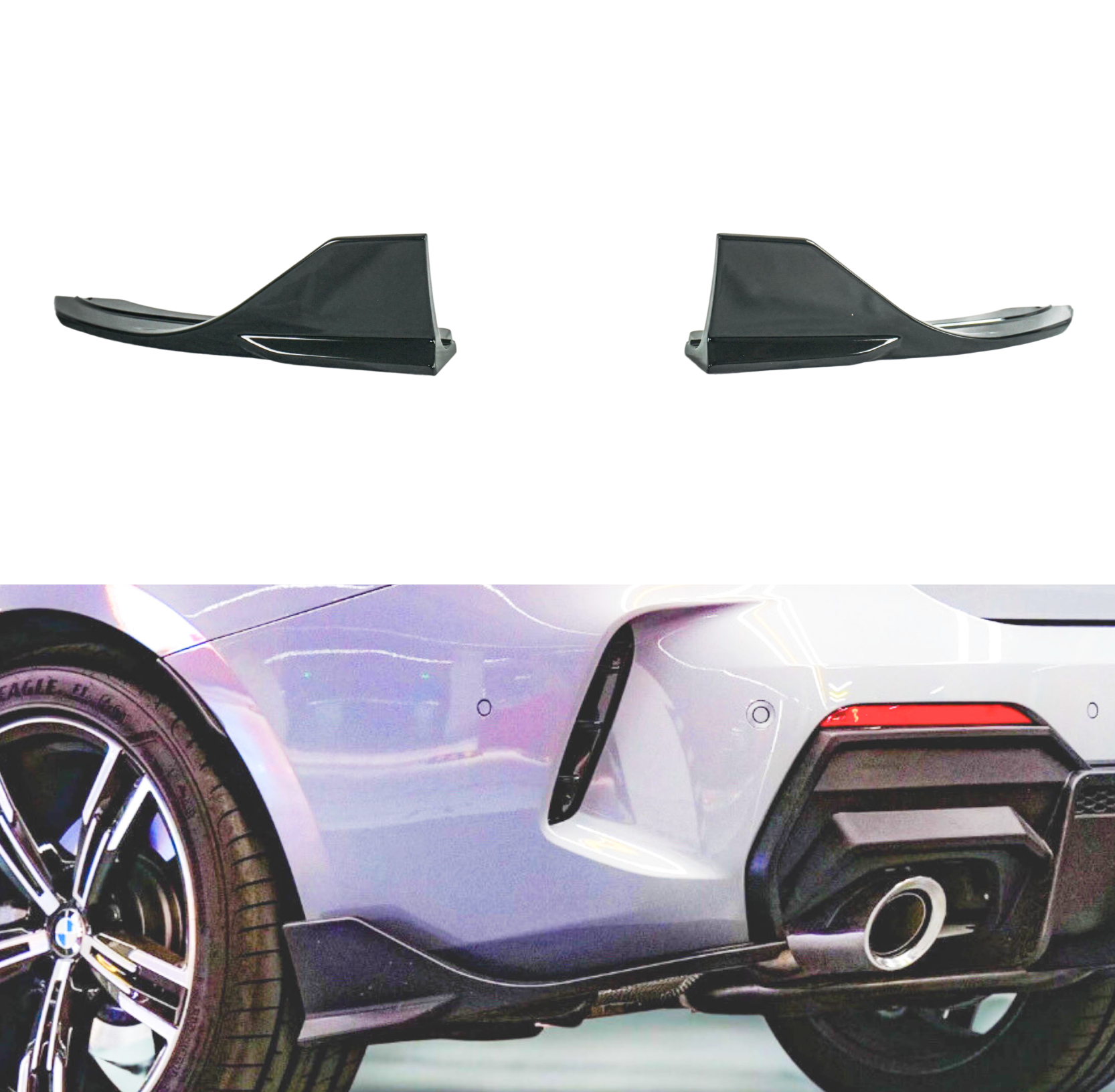 For 2021-25 BMW G22 G23 430i / Xdrive VTEN Side Corner Splitter Aprons ...