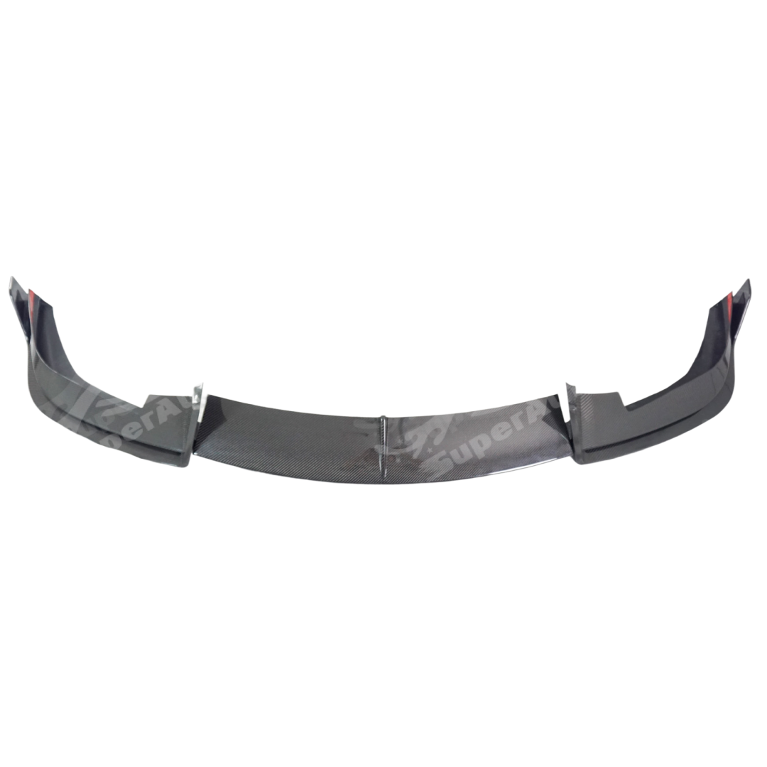For Tesla Model X 2021-26 Real Carbon Fiber Front Splitter Bumper Lip ...