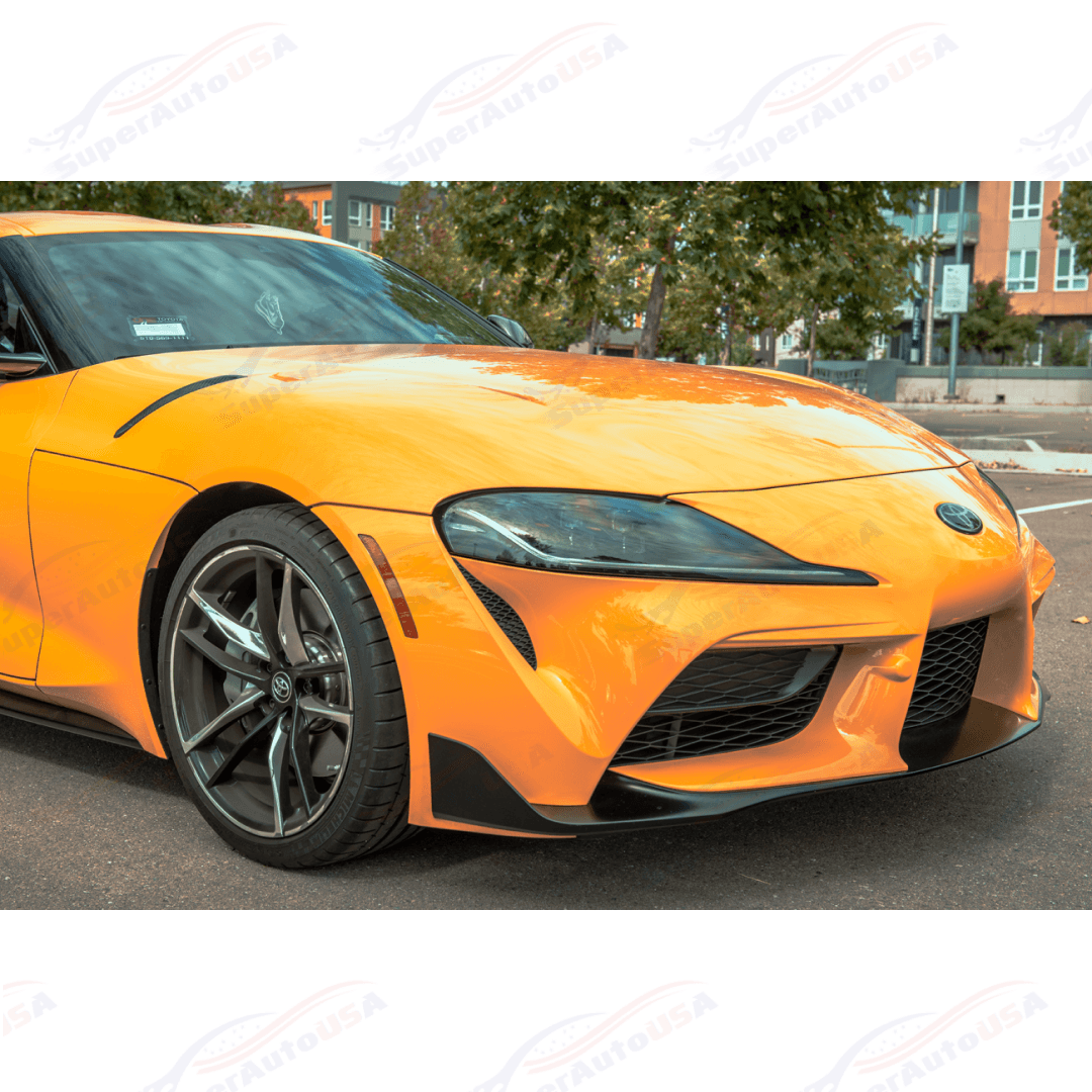 For 2020-Up Toyota Supra Carbon Fiber Front Side Hood Duct Cover ...