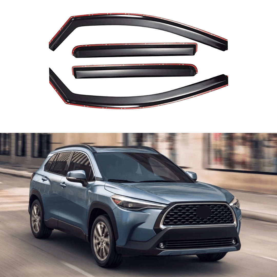 Fits 22-Up Corolla Cross In-Channel Vent Window Visor Rain Wind Guard ...