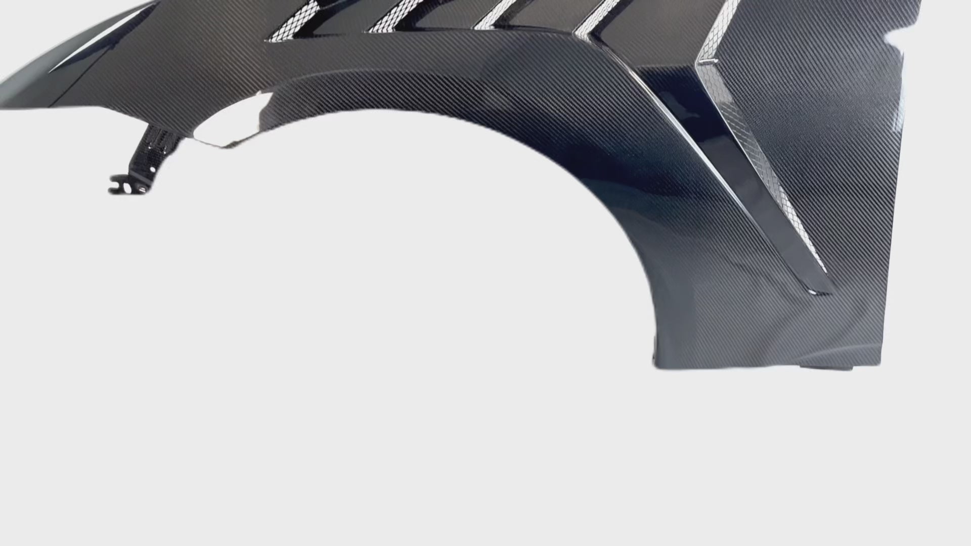 For 2018-2023 Ford Mustang GTD Style Vented Carbon Fiber Side Fender ...