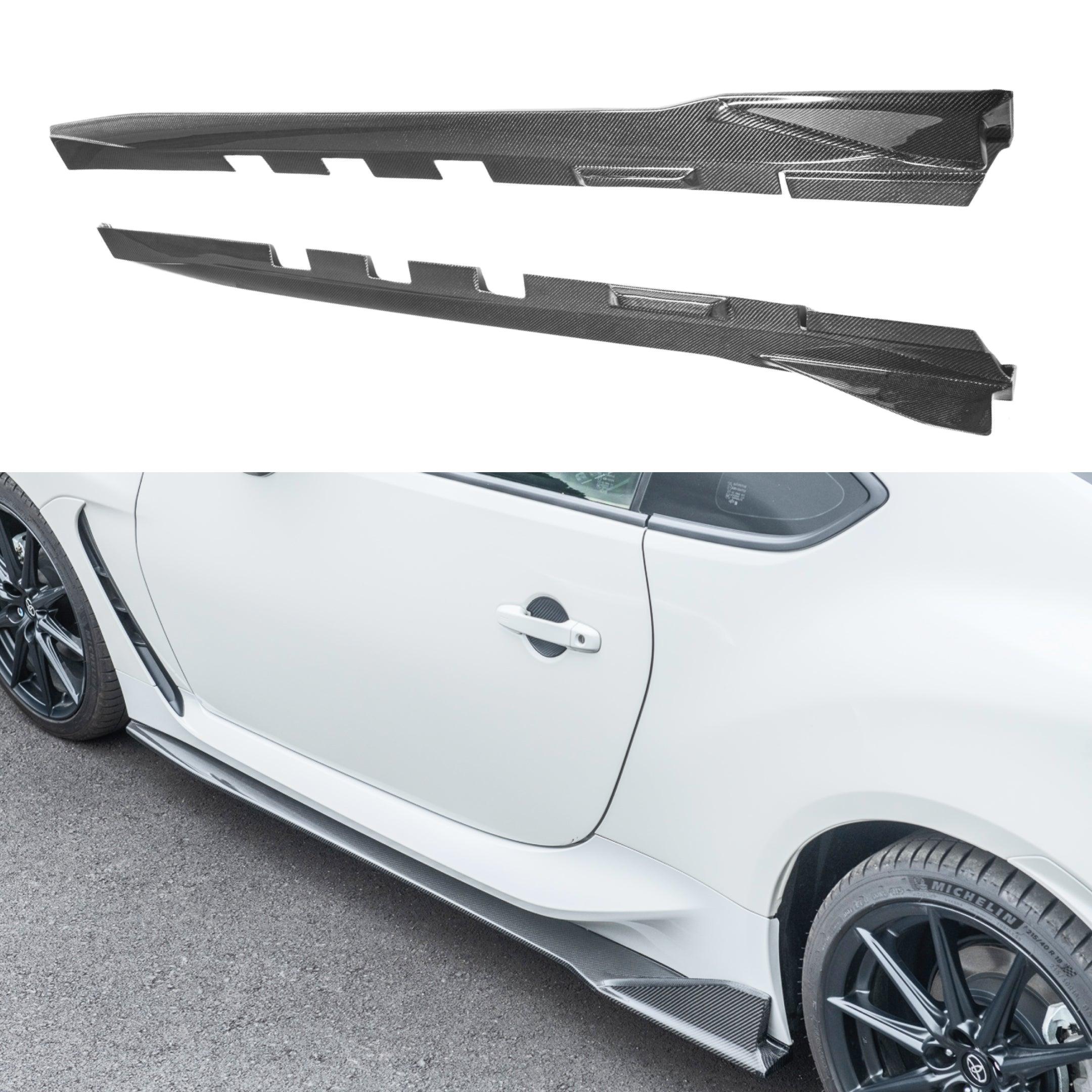 Fits Toyota GR86 2022-24 Carbon Fiber JDM Racing Style Body Kit Side S ...
