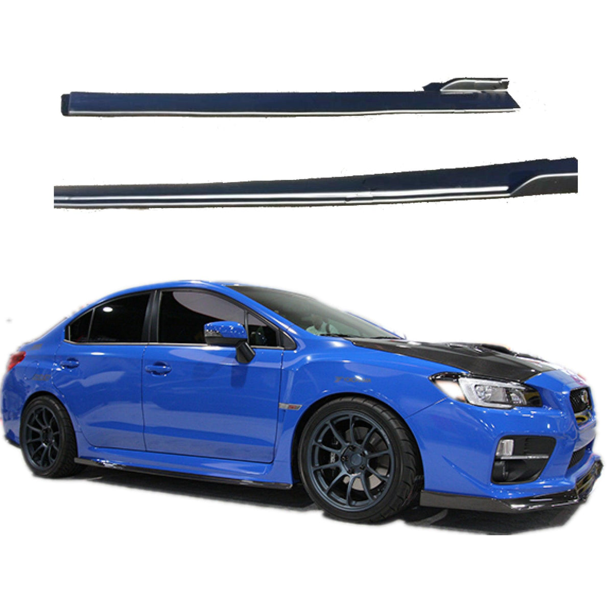 Fit 2015-2020 Subaru Impreza WRX/STI PU Extension Side Skirts Body kit ...