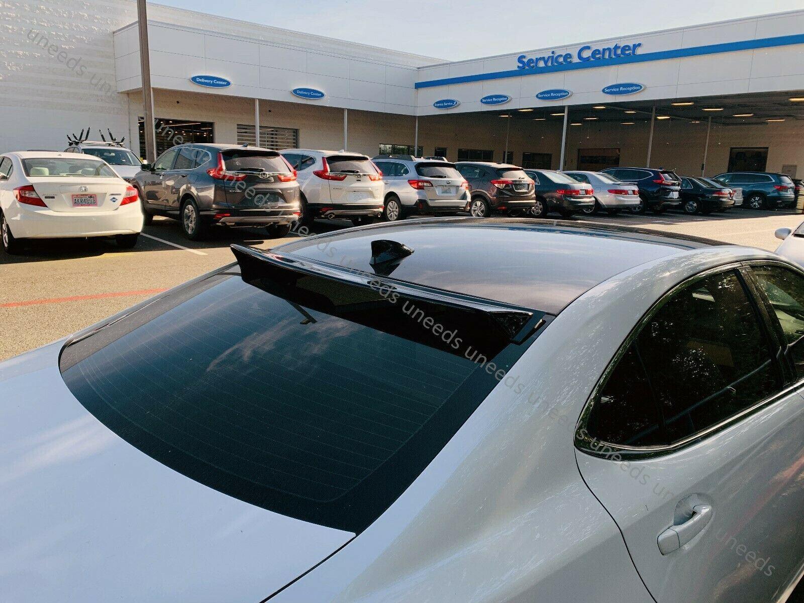 Fit 2013-2018 Lexus ES350 ABS Black Rear Roof Window Visor Spoiler 3D ...