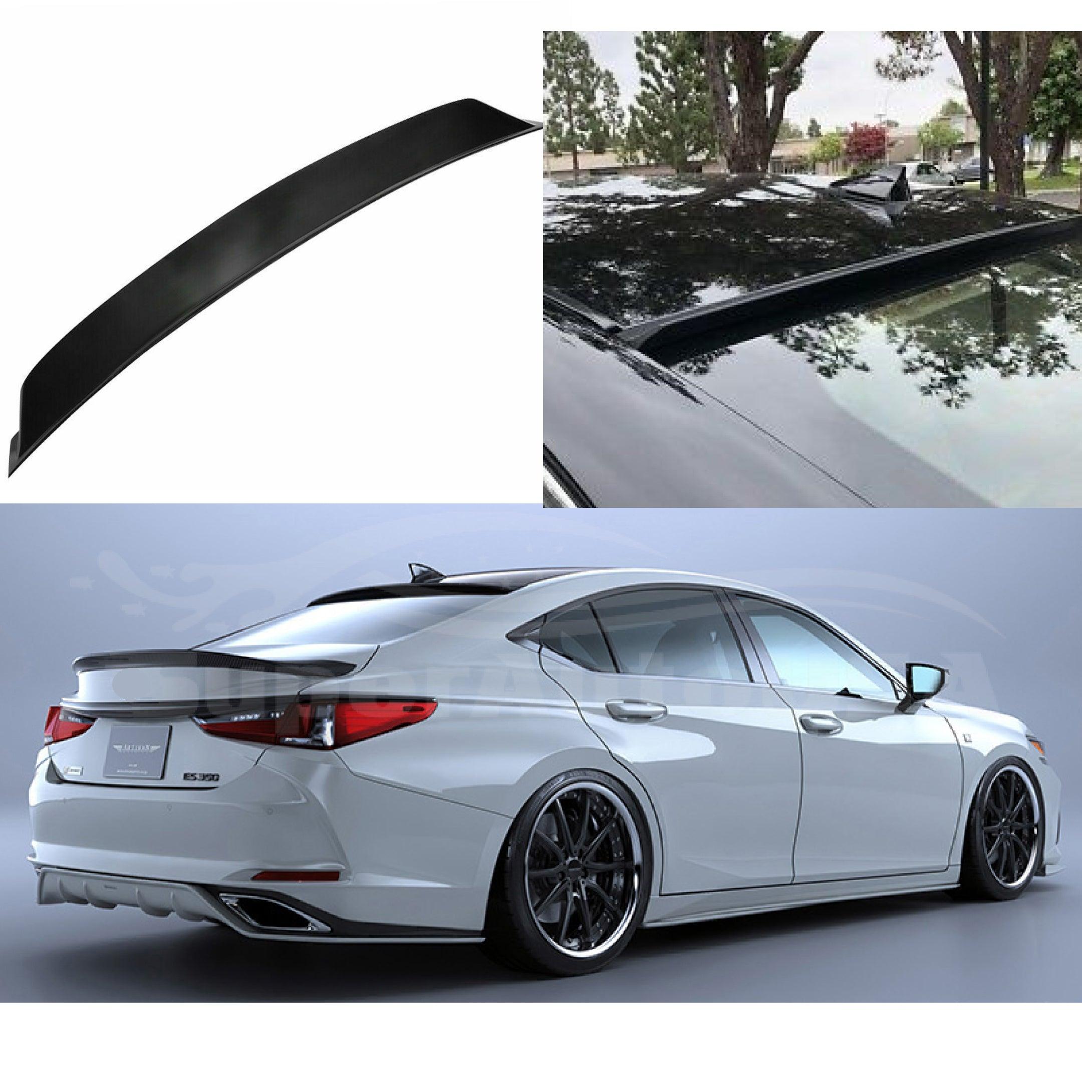 Fit 2013-2018 Lexus ES350 ABS Black Rear Roof Window Visor Spoiler 3D ...