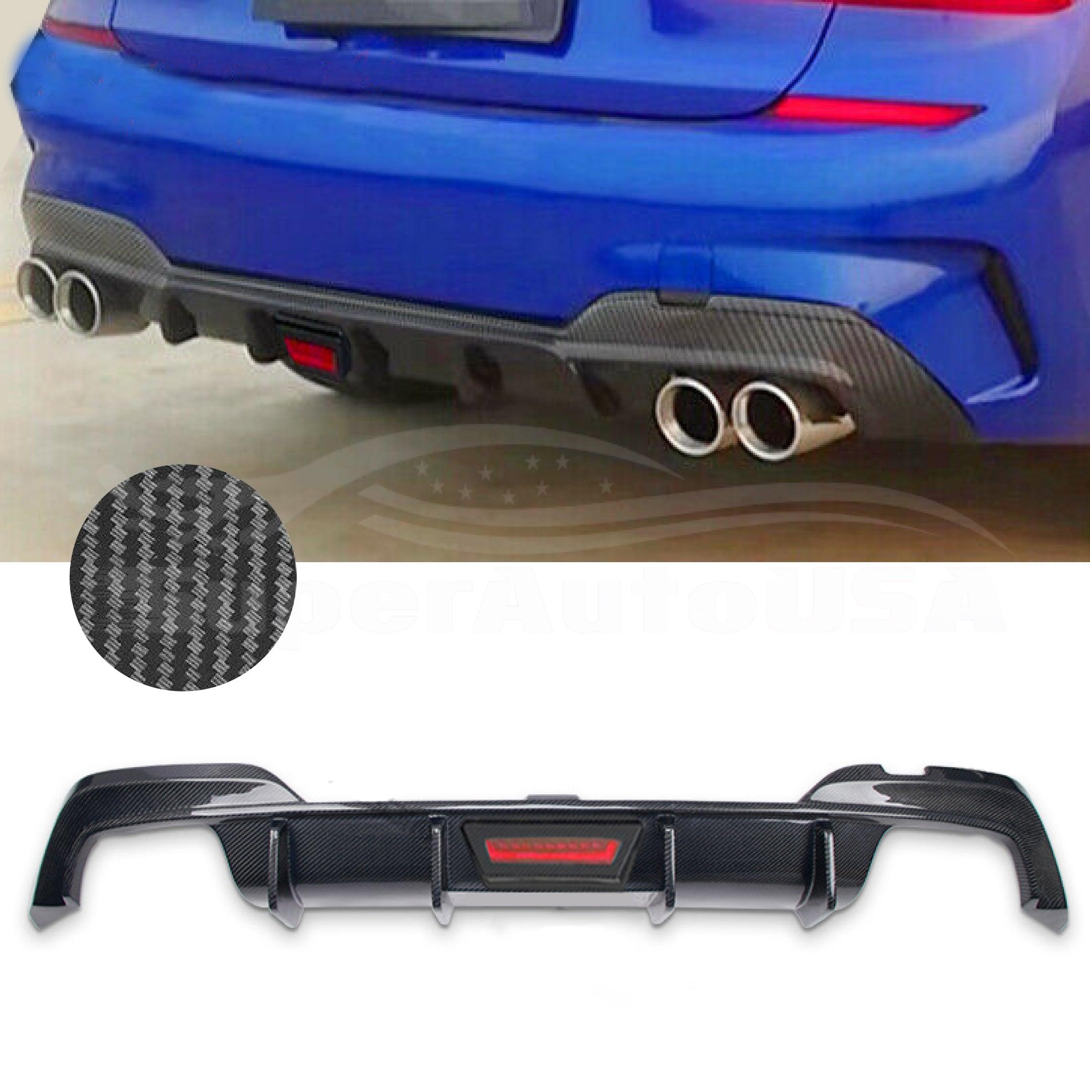Rear Diffuser w/LED Light- M Sport Fits BMW 3 Series G20 (2019-22 ...