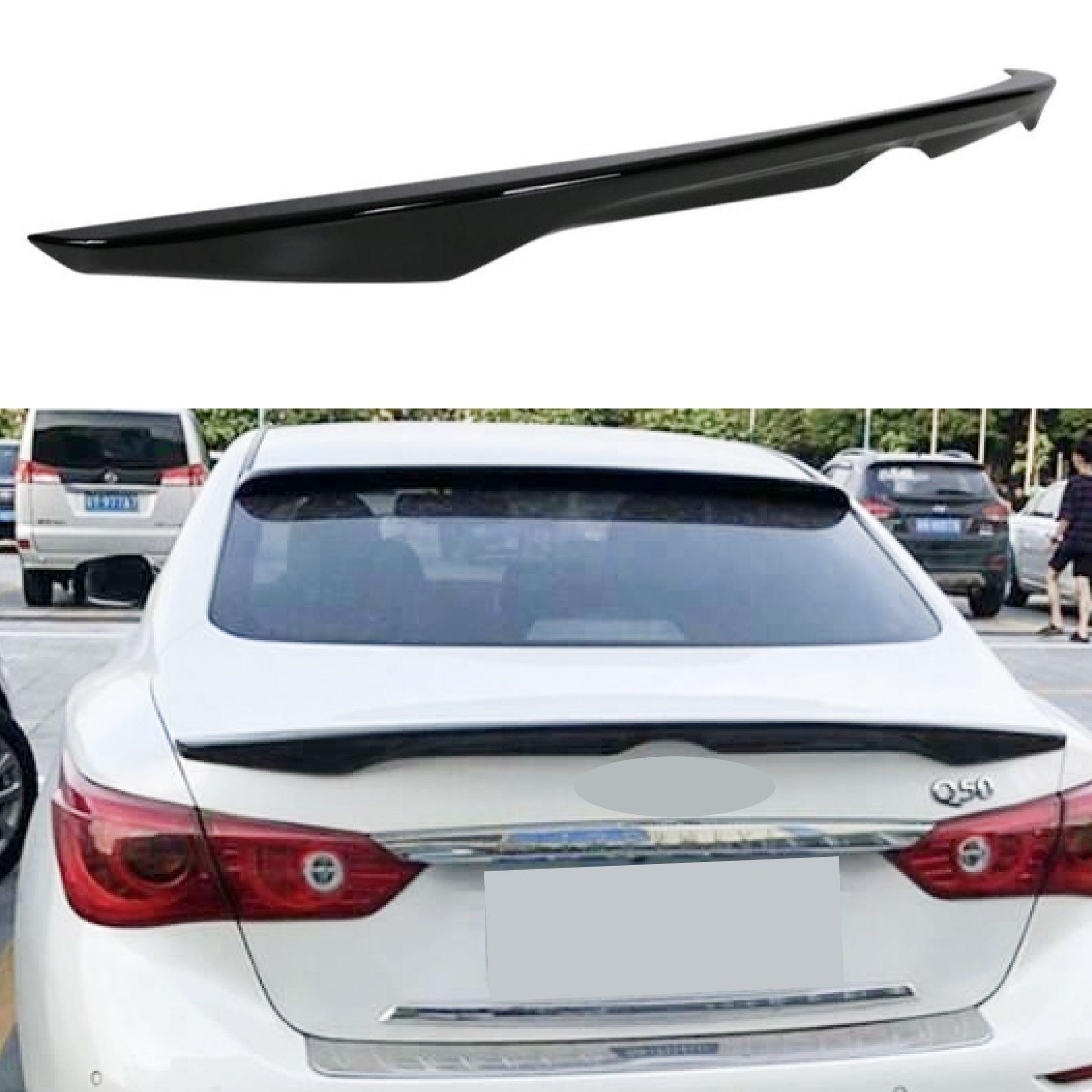 Fit 2014-2017 INFINITI Q50 Rear Trunk Spoiler wing (Gloss Black ...