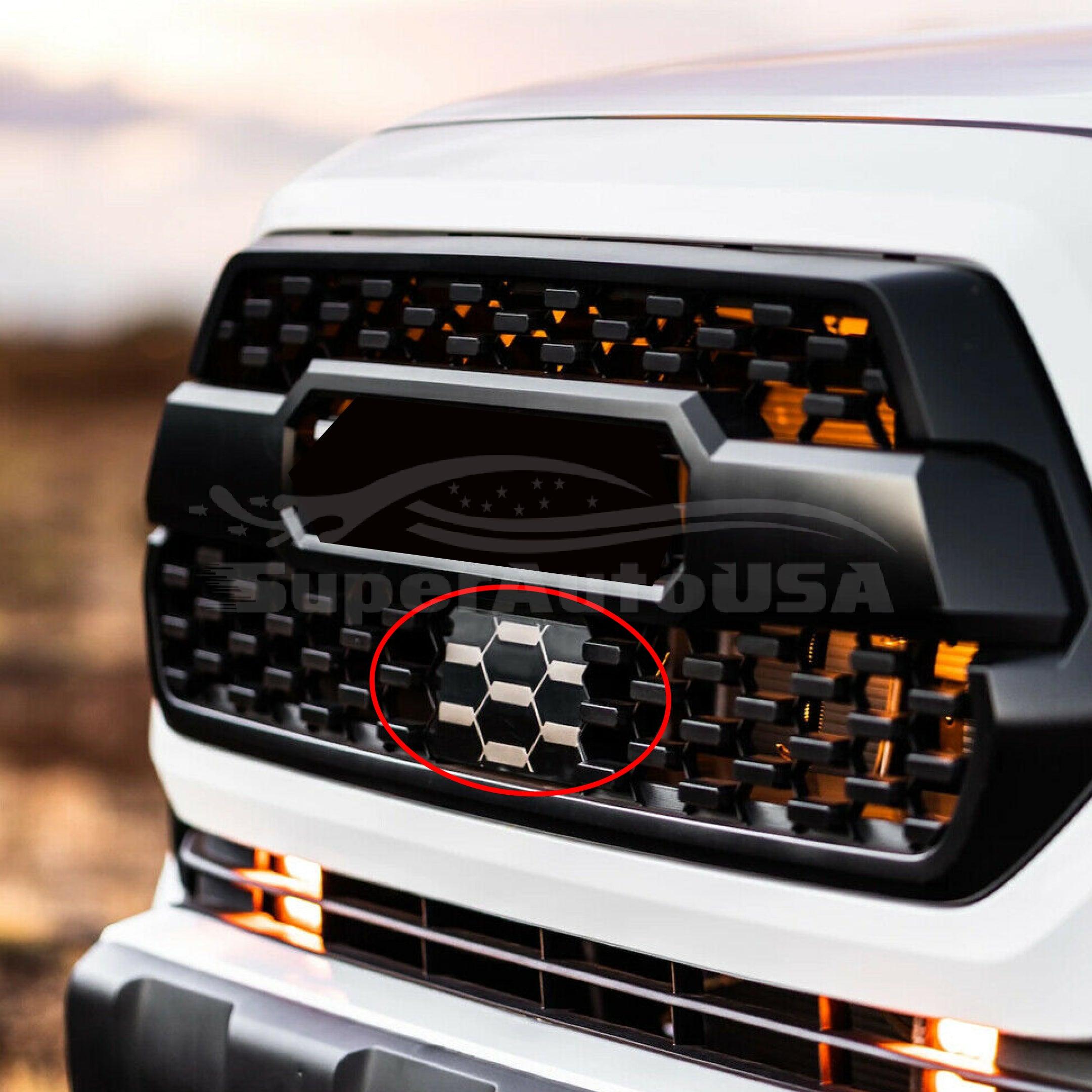 Fits 2018-2021 Toyota Tacoma Front Grille Radar Sensor Cover | SuperAutoUSA