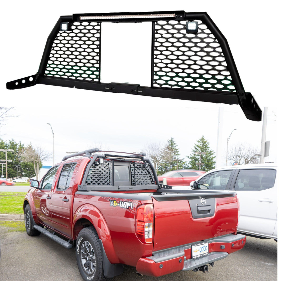 For Nissan Titan LED Light Bar Roll Bar Headache Chase Rack | SuperAutoUSA