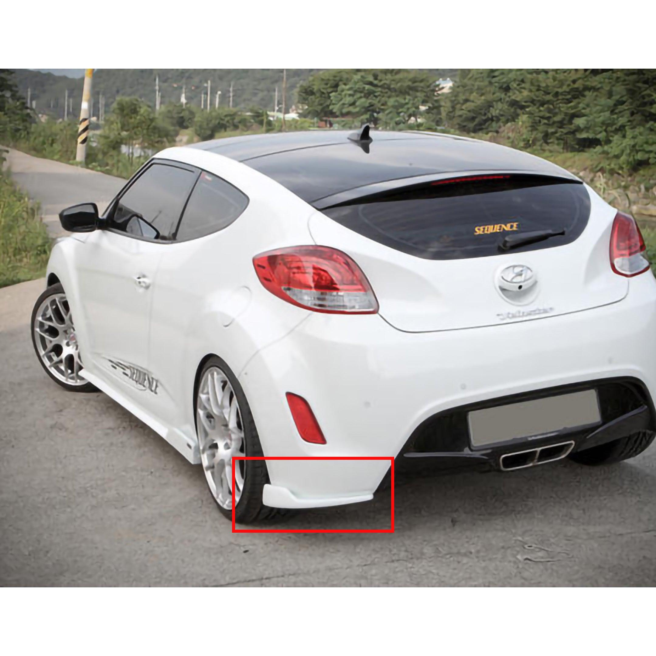 For Hyundai Veloster 2012-2017 OE Style Rear Bumper Corner Chins Split ...